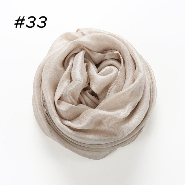 Linen Silk Hijab (30 Colors) – diyadeen